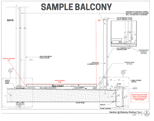 Understanding Balcony Railing Height Code and Flooring Impact | Skyscapes